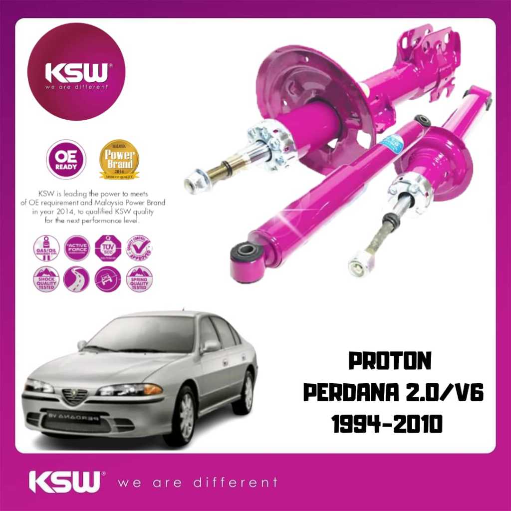 🔥KSW HEAVY DUTY GAS ABSORBER Proton Perdana 2.0/ V6[1994-2010]Front ...