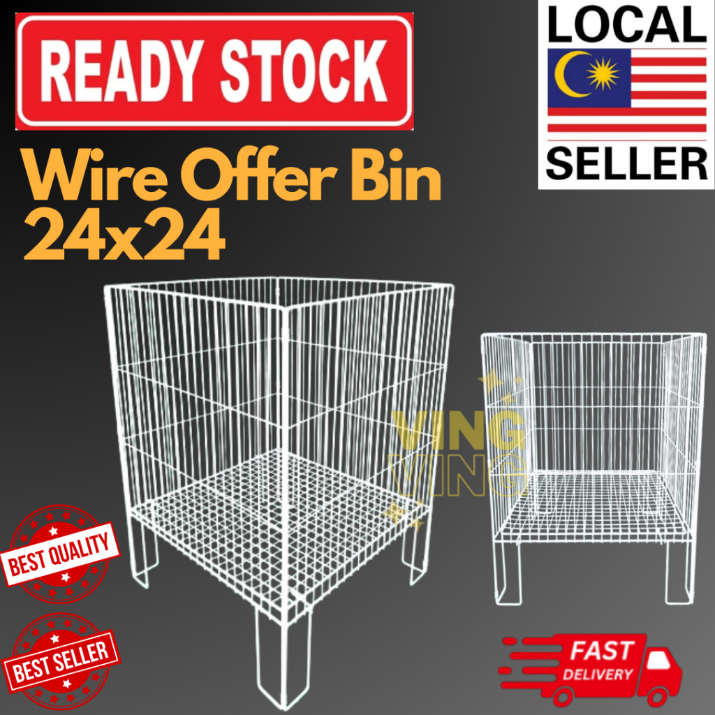 Dump Bin / Wire Offer Bin / Display Storage Bin / Multipurpose Bin (24 ...