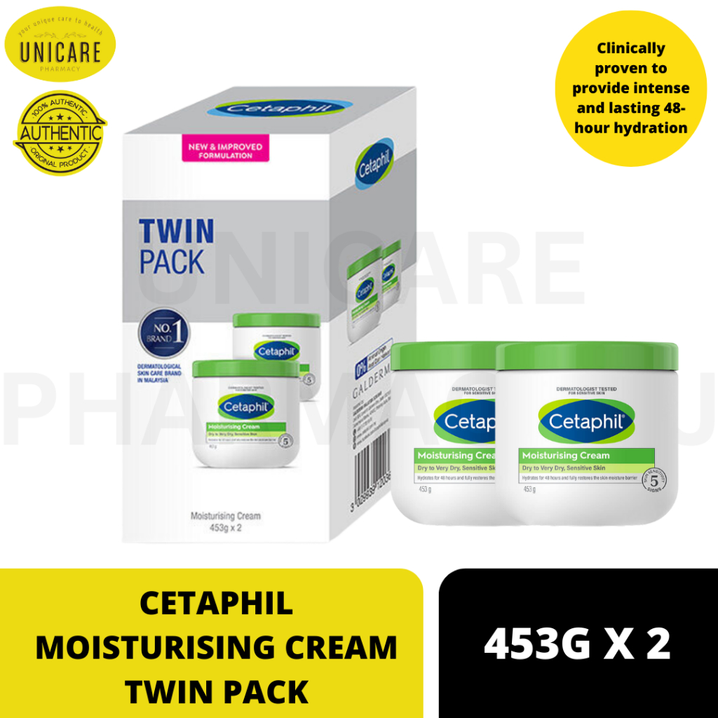 CETAPHIL MOISTURISING CREAM TWIN PACK (2 X 453G) | Shopee Malaysia