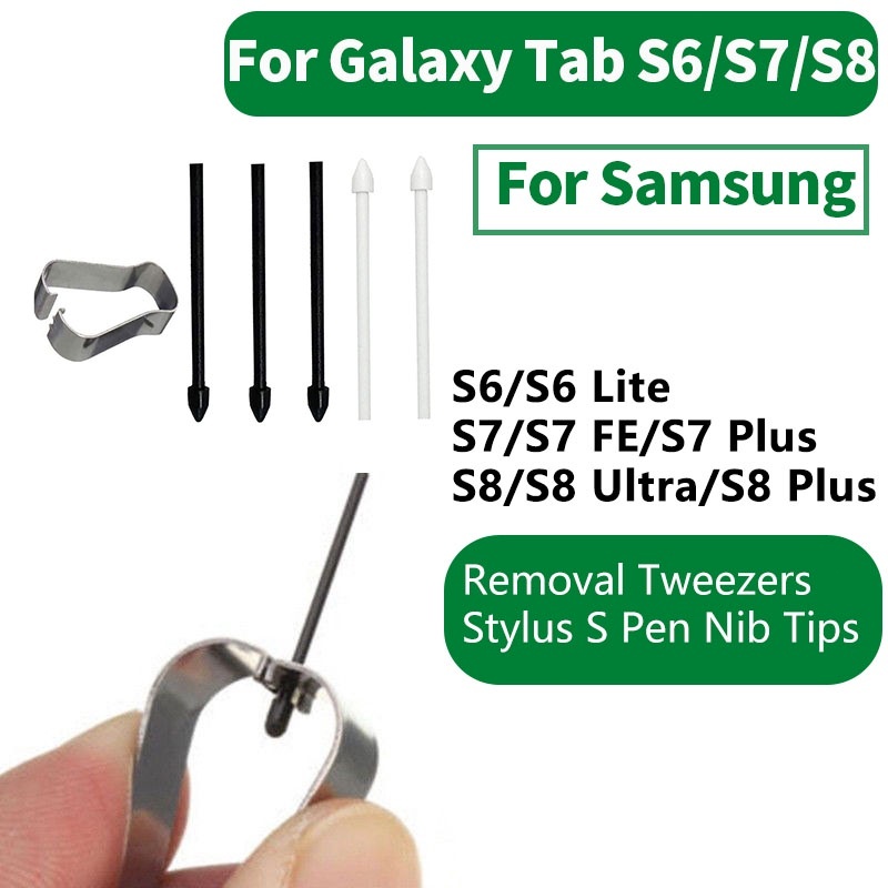 5pcs Soft Tips Nibs Stylus S Pen Tips For Samsung Galaxy Tab S9 S8 S7