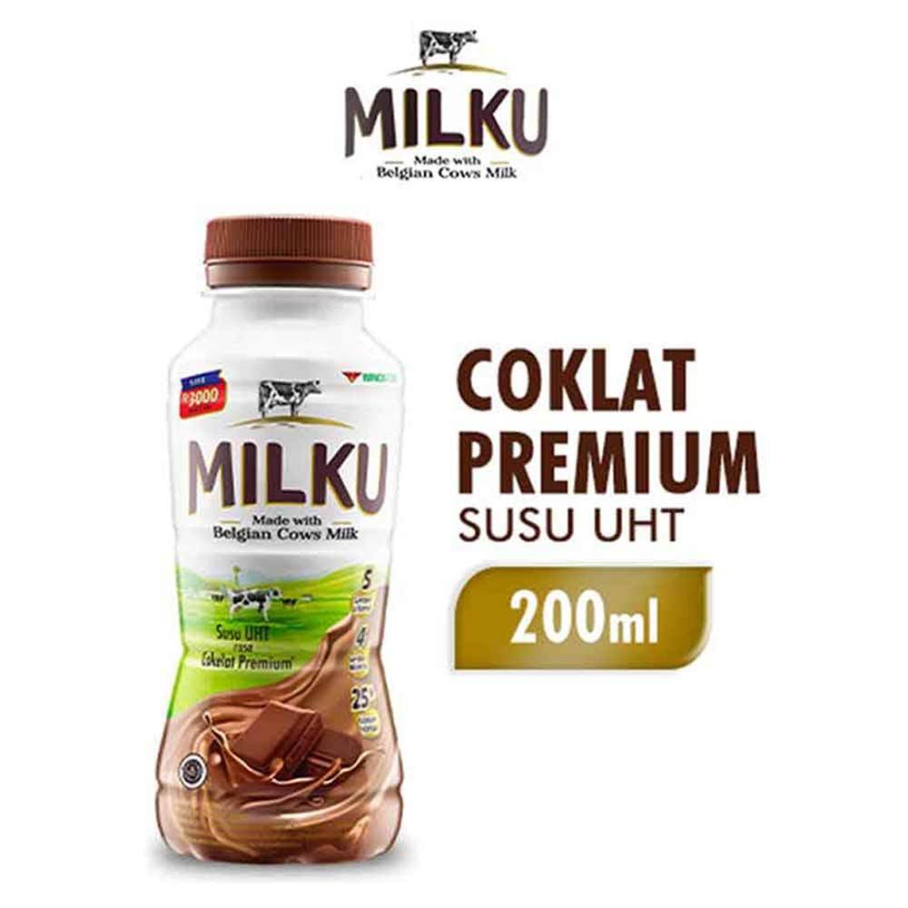 MILKU SUSU UHT 200ML BOTTLE (READY STOCK) SUSU MURAH SUSU SEDAP ...