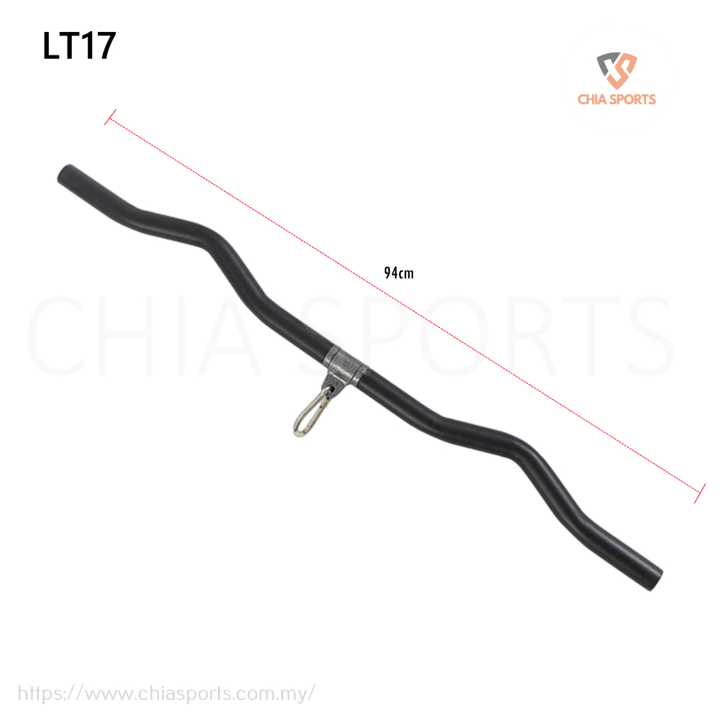LT17 Curl Lat Pulldown Bar 94cm Revolving Multipurpose Functional ...