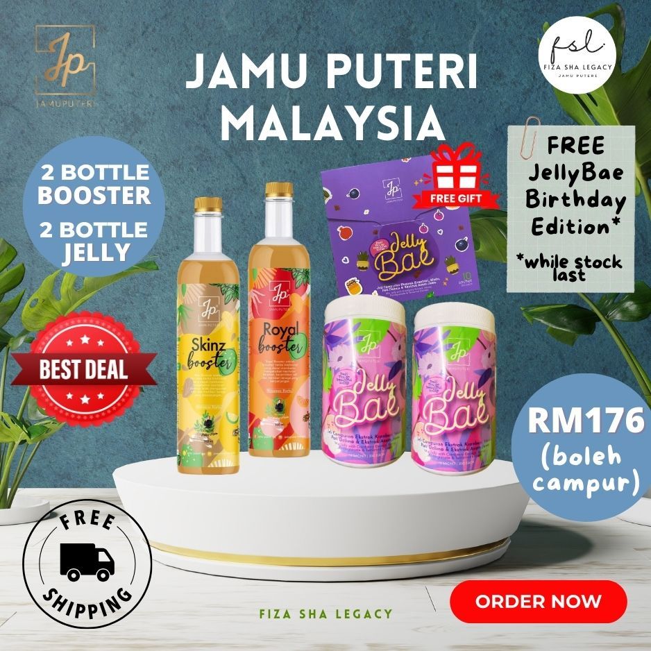 (HOT SELLING) 2 Booster + 2 Jellybae Jamu Puteri Kasim (Original ...
