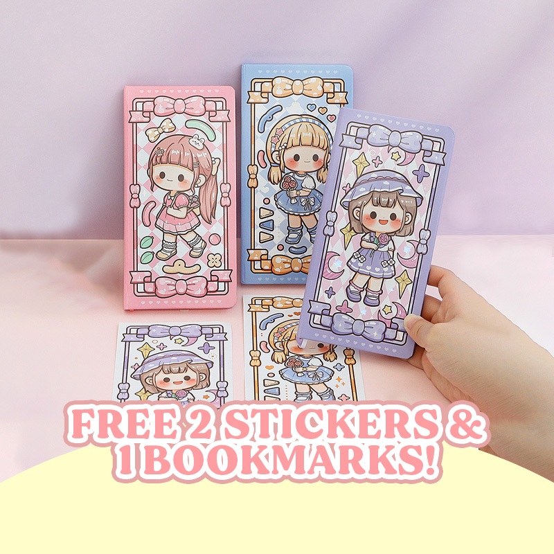 Telado Dodojam Cute Girl Grid Weeks Planner with Stickers Bookmark ...