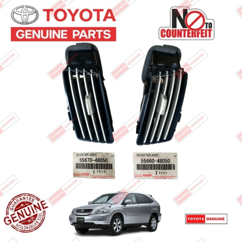 Toyota Original Harrier ACU30 MCU30 Center Air Vent LH RH（Aircond ...