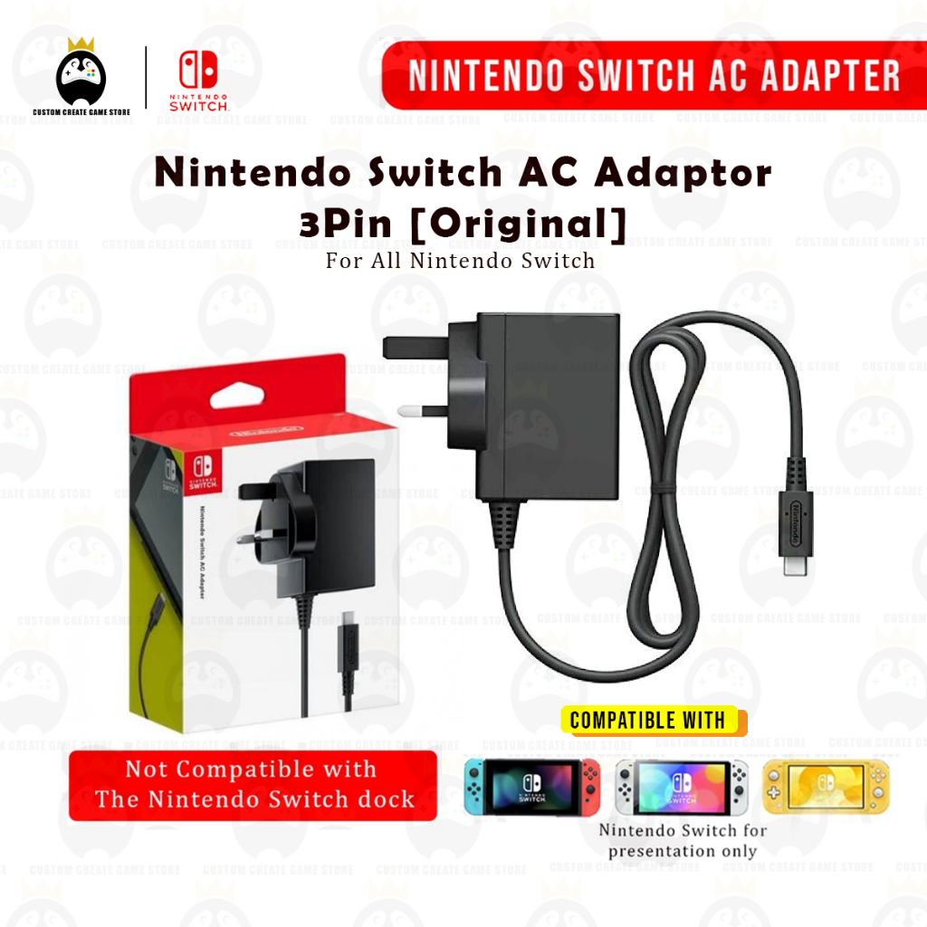 NINTENDO SWITCH V1 V2 SWITCH LITE SWITCH OLED AC CHARGER ADAPTER ...