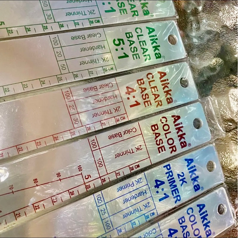Aikka Pembaris Sukat / Ukur Cat Bancuh Kereta Mixing Stick | Shopee ...