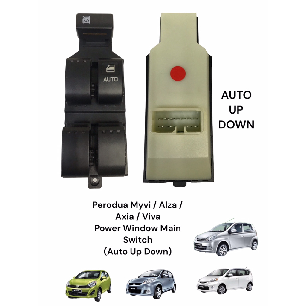 Perodua Myvi / Alza / Viva / Axia Power Window Main Switch (Auto Up ...