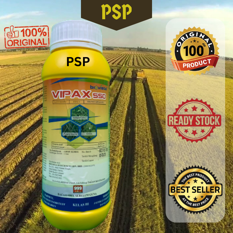1L VIPAX 550 BIOVISTA (Ametryn 50%) Racun Rumput Susu/ Sambau /Kerbau ...