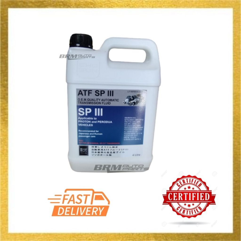 SHOGUN SP3 PROTON PERODUA ATF GEAR OIL TRANSMISSION FLUID LONGLASTING ...