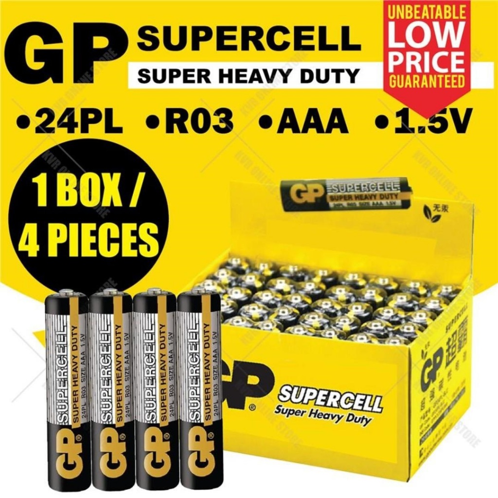 🔥ORIGINAL🔥 GP SUPERCELL Super Heavy Duty AA Battery Batteries Bateri ...