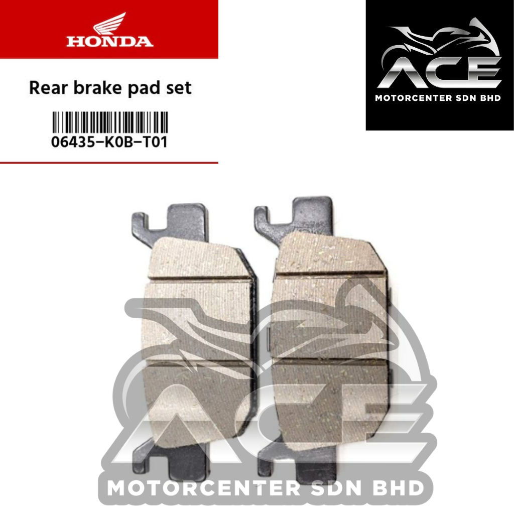 PAD SET, RR. BRAKE(06435-K0B-T01)100% ORI HONDA GENUINE PART - FORZA ...