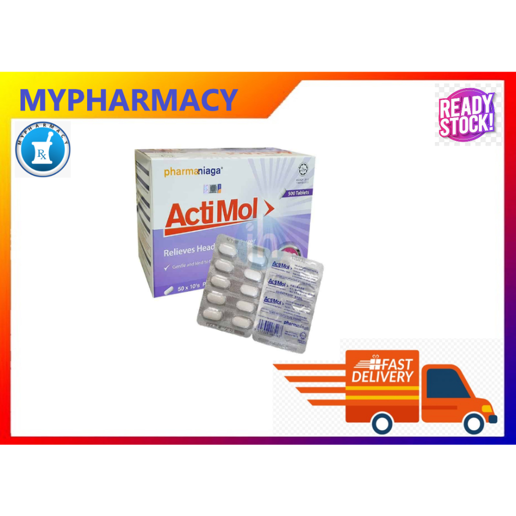 PHARMANIAGA ACTIMOL 650MG 10'S[ GENERIC PANADOL PARACETAMOL UPHAMOL ...