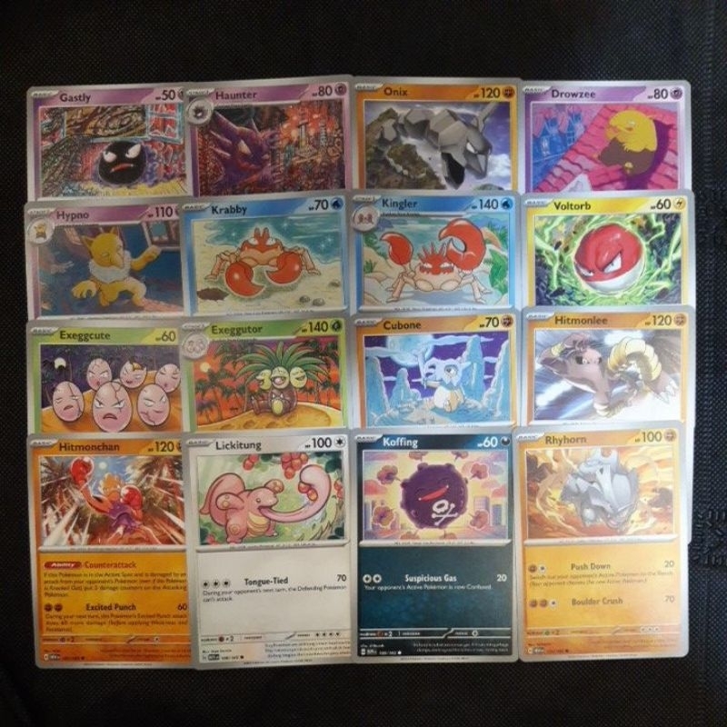 Pokemon Card TCG: SV3.5 Pokemon 151: Gastly/ Haunter/ Hitmonlee ...