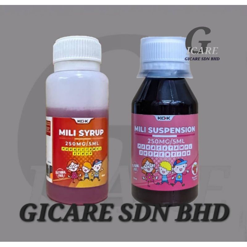 PARACETAMOL SYRUP KCK MILI SYRUP 250MG/5ML PARACETAMOL SYRUP | Shopee ...
