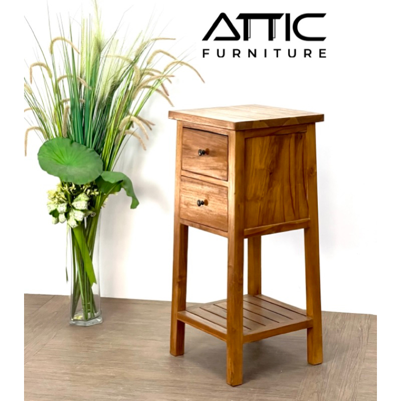 Rack/Display Rack/2-Drawers Display Rack/Full Teak Wood Display Cabinet ...