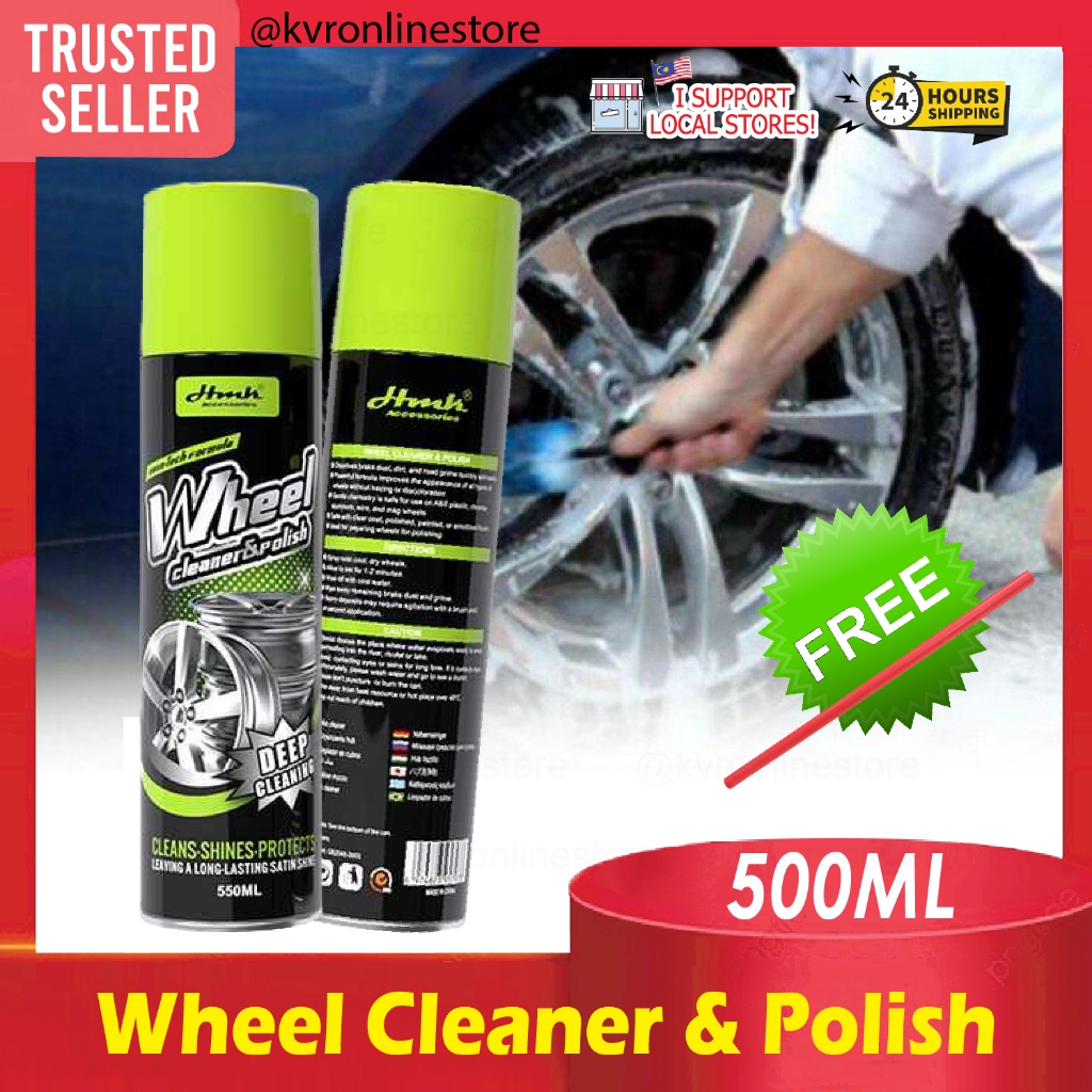 500ml Automotive Wheel Cleaner & Polish Car Rim Foam Cleaning ...