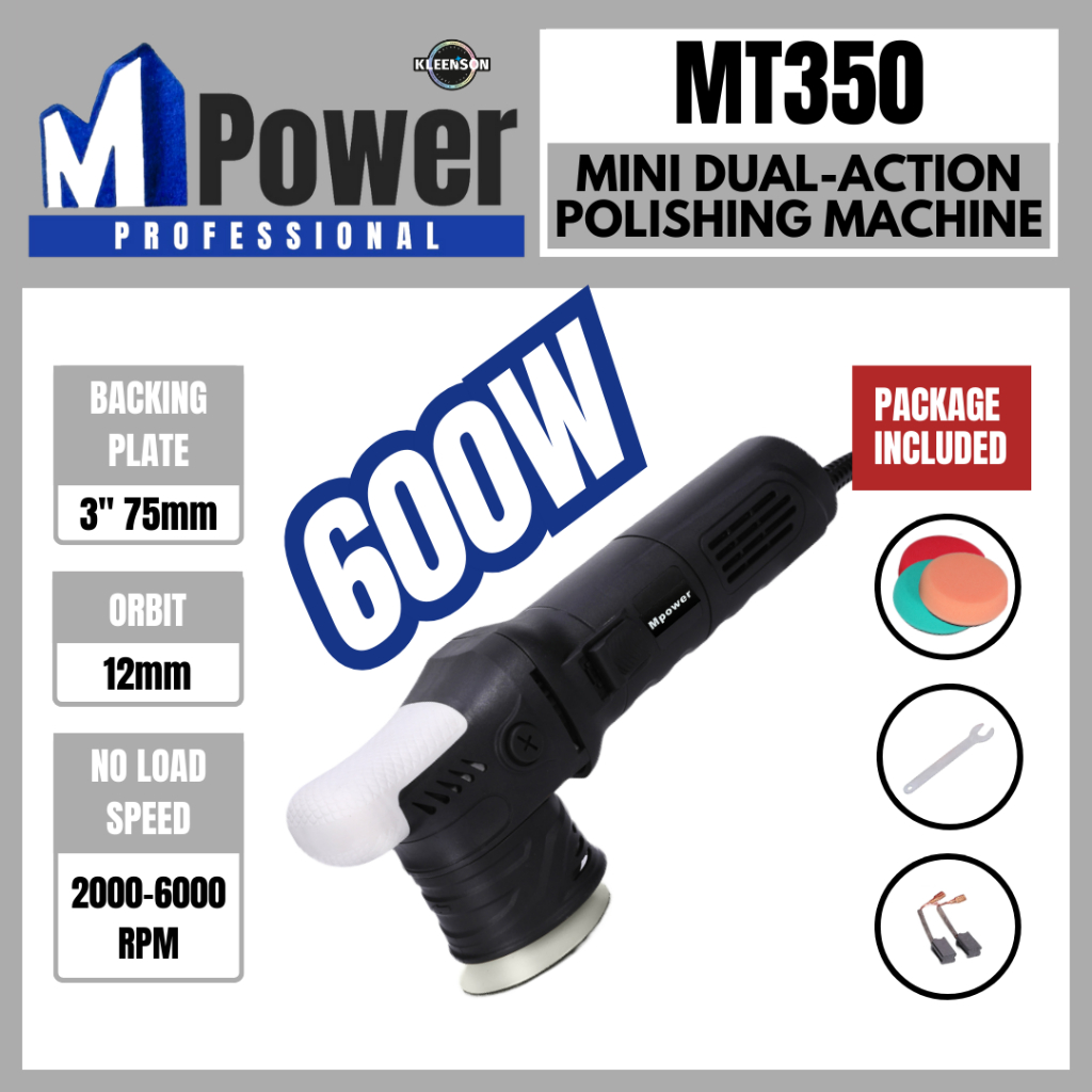 MPOWER MT350 MINI Dual Action Polisher Machine (3 inch) | Shopee Malaysia