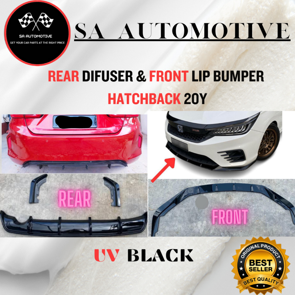 HONDA CITY HATCBACK RS V2 2020Y FRONT BUMPER DIFFUSER LIPS BODY KIT ...