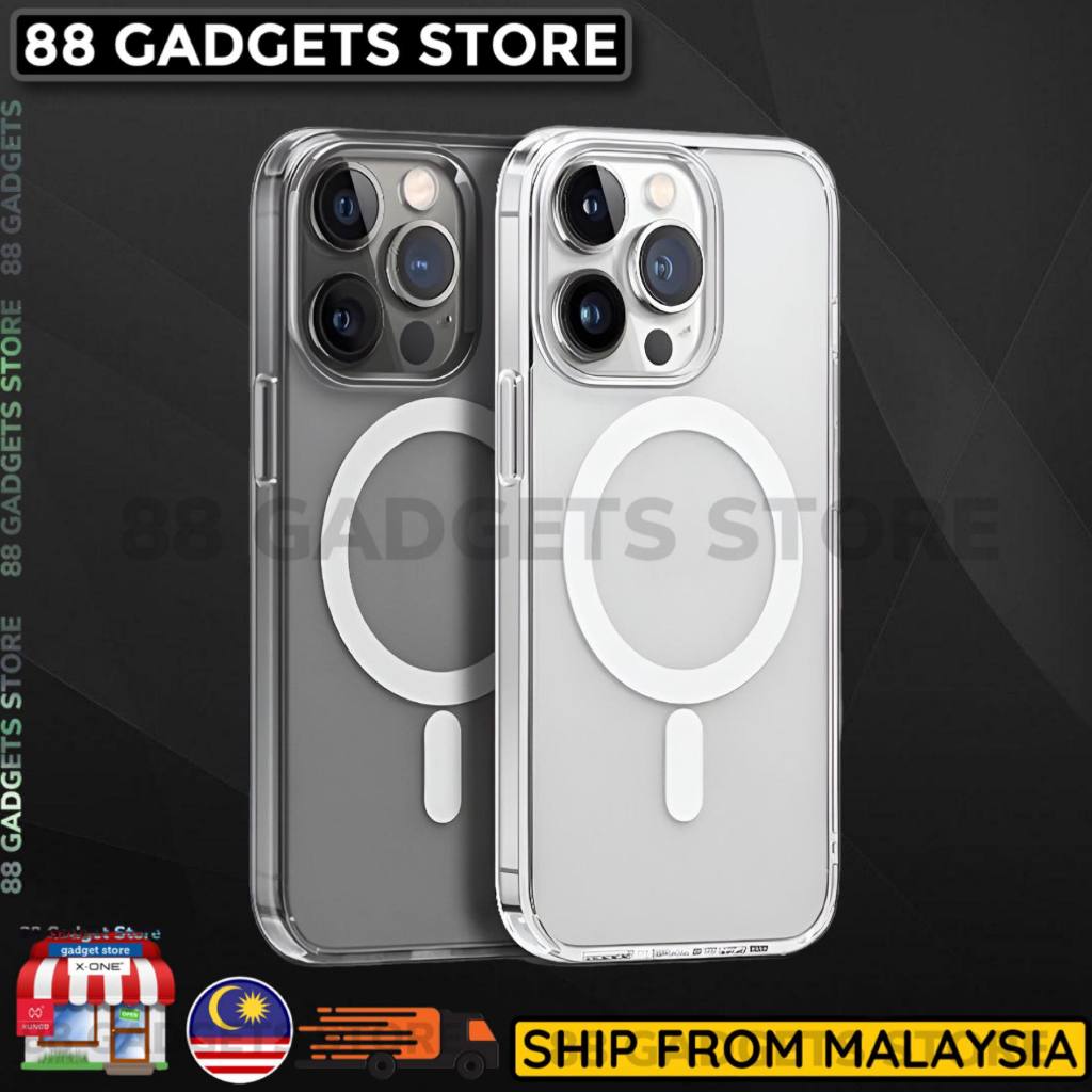 Crystal Magnetic Wireless Case for iPhone 16 Pro Max / 15 Pro Max / 15 ...