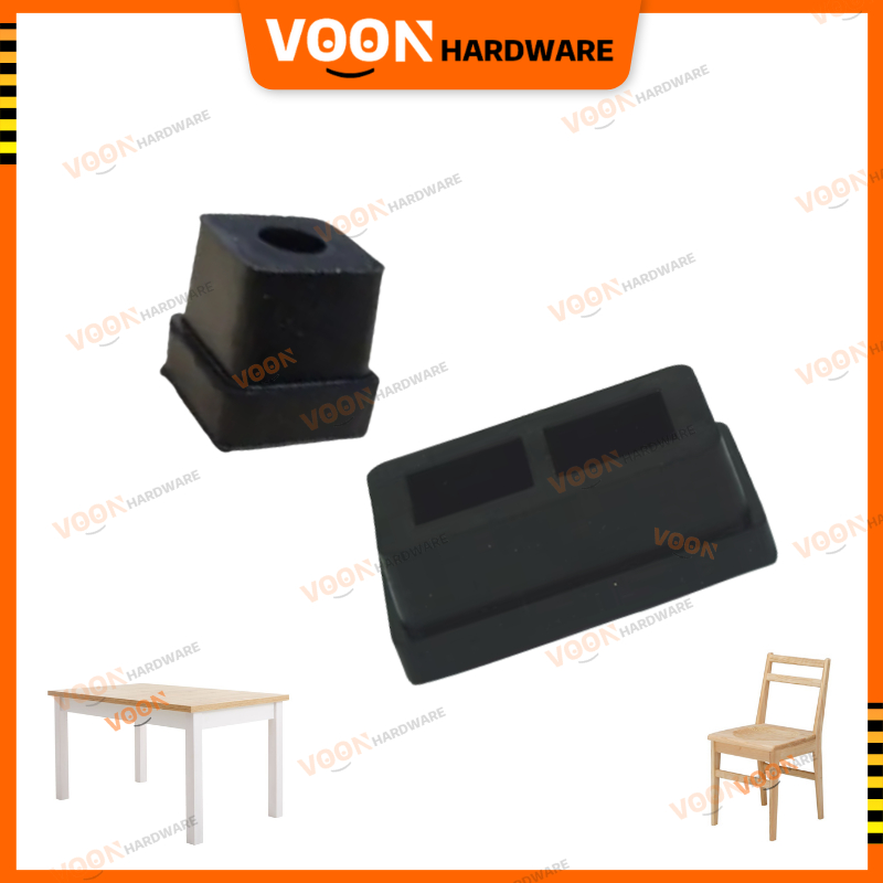 VOON Square Rectangle Rubber Internal Inner End Cap Plastic Rubber Tube ...