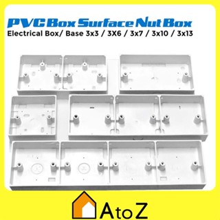 PVC Box Surface Nut Box/ Electrical Box/ Base 3x3 / 3X6 / 3x7 / 3x10 ...