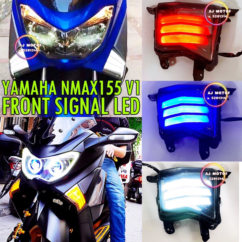 YAMAHA NMAX155 NMAX V1 FRONT SIGNAL LED TURN LIGHT LAMPU DEPAN HEAD ...
