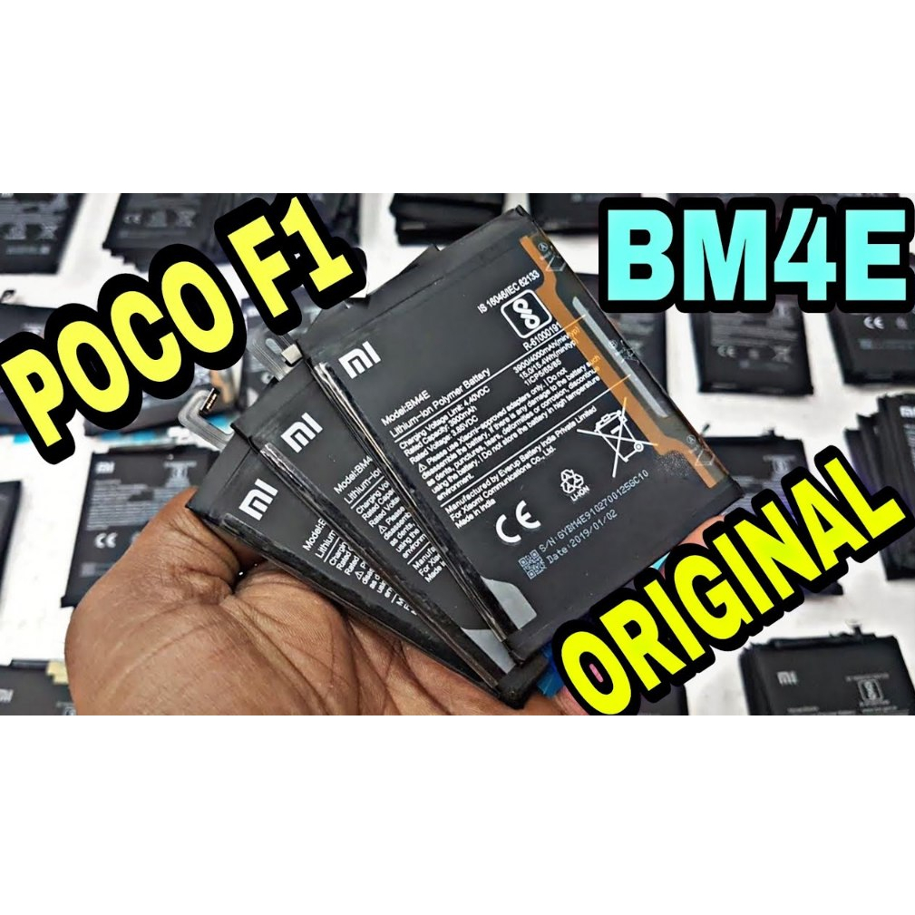 Xiaomi POCOPHONE F1 BM4E 4000mAh M1805E10A ORI BATERI ORIGINAL Battery ...