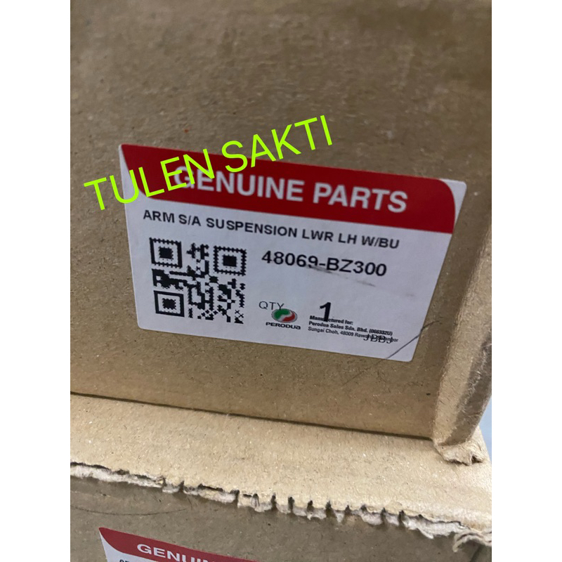 PERODUA MYVI D20N (2018>) FRONT LOWER ARM > 48068-BZ300 @ 48069-BZ300 ...
