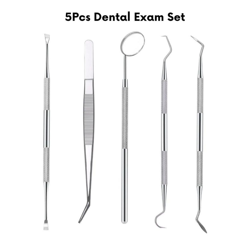 5 Pcs Dental Examination Kit Probe Set Hygiene Examination Cleaning ...