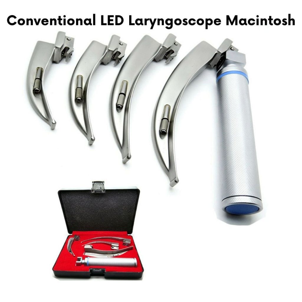 Standard Reusable LED Conventional Macintosh Laryngoscope with 4 Blades ...