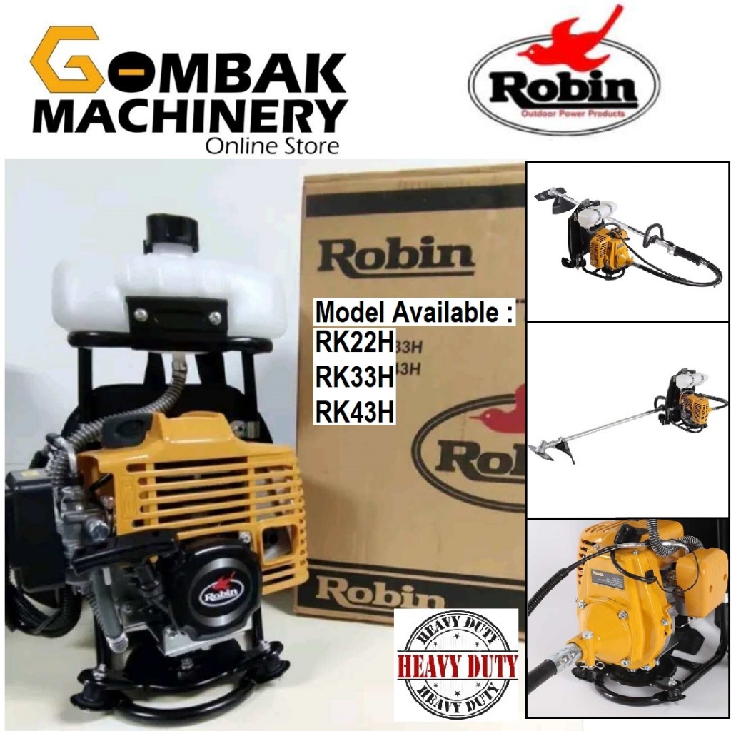 (Original) ROBIN 2-Stroke Petrol Brush Cutter/Mesin Rumput 30.5/33/43cc ...