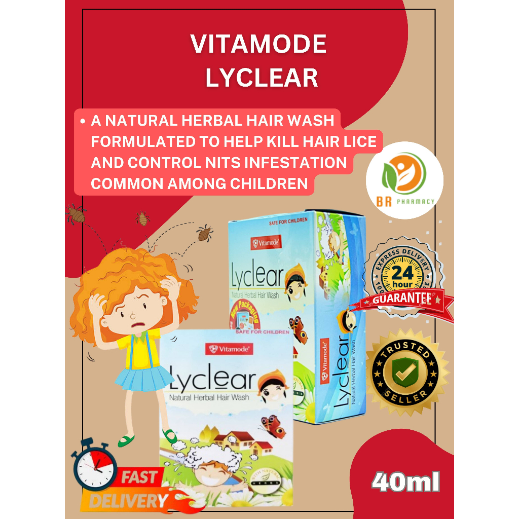 Vitamode Lyclear Natural Herbal Hair Wash 40ml Exp 11 2025 Shopee