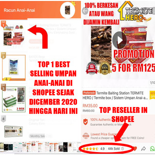 Termite Baiting Station TERMITE HERO / Termite box / Sistem Umpan Anai ...