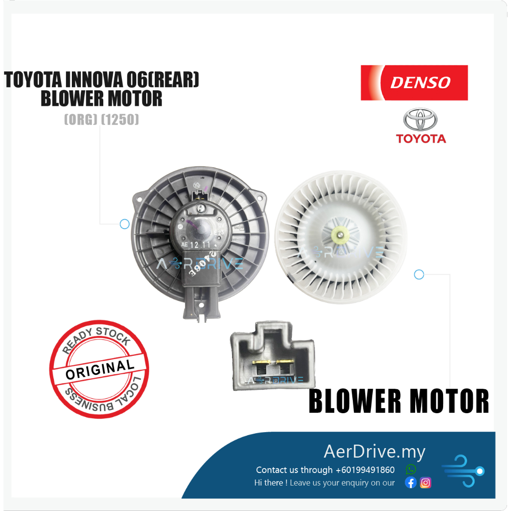 DENSO TOYOTA INNOVA / ALPHARD 1998 Blower Motor 6970 / 1260 (ORG ...