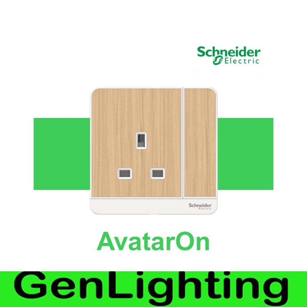 Schneider Electric AvatarOn 13A 250V 1 Gang Switched Socket | Shopee ...