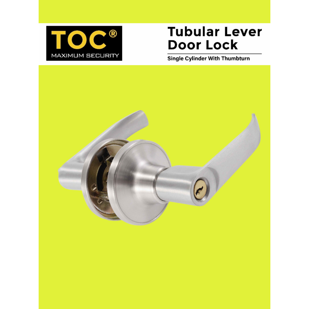 T.O.C Tubular Lever Cylindrical Lock Set | Shopee Malaysia
