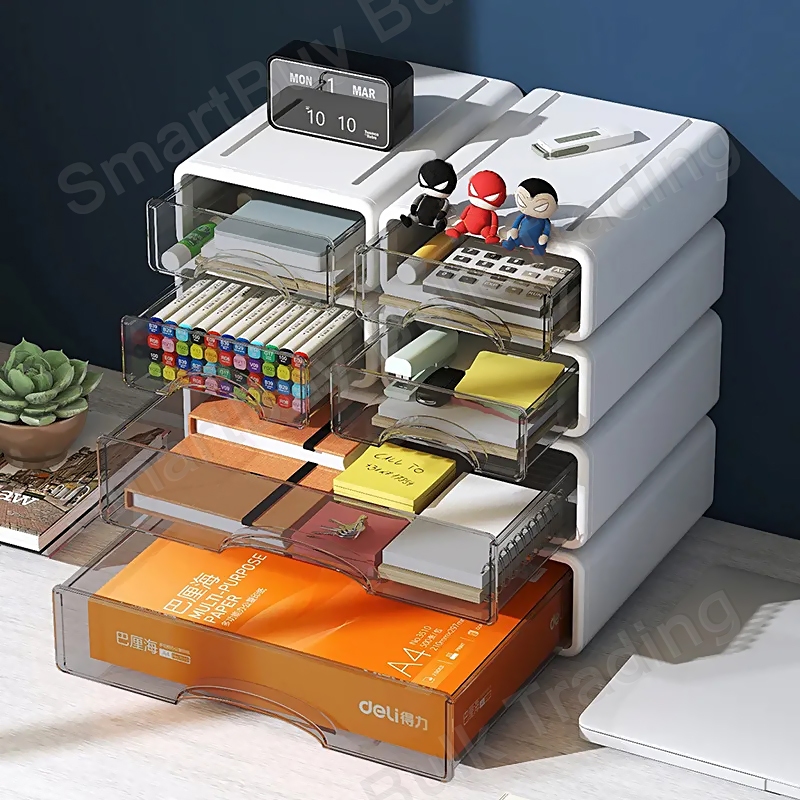 Smartbuy Modular Multi Layer Stackable Desktop Storage Box Drawer