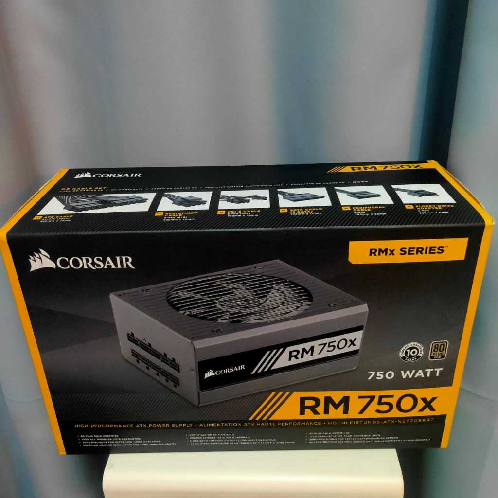 RMx Series™ RM750x — 750 Watt 80 PLUS® Gold Certified Fully Modular PSU | Shopee Malaysia