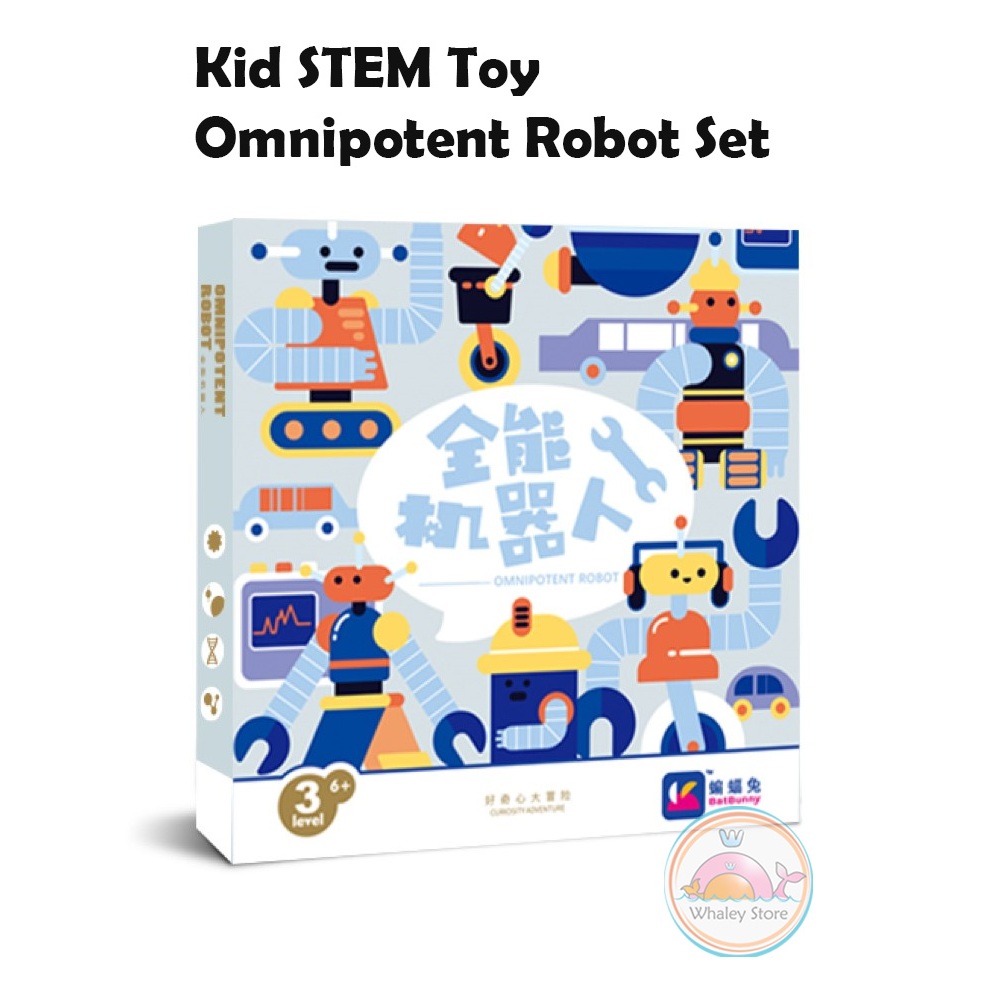(Read Stock)Kid STEM Toy Omnipotent Robot Set,儿童STEM玩具全能机器人套装,Mainan ...