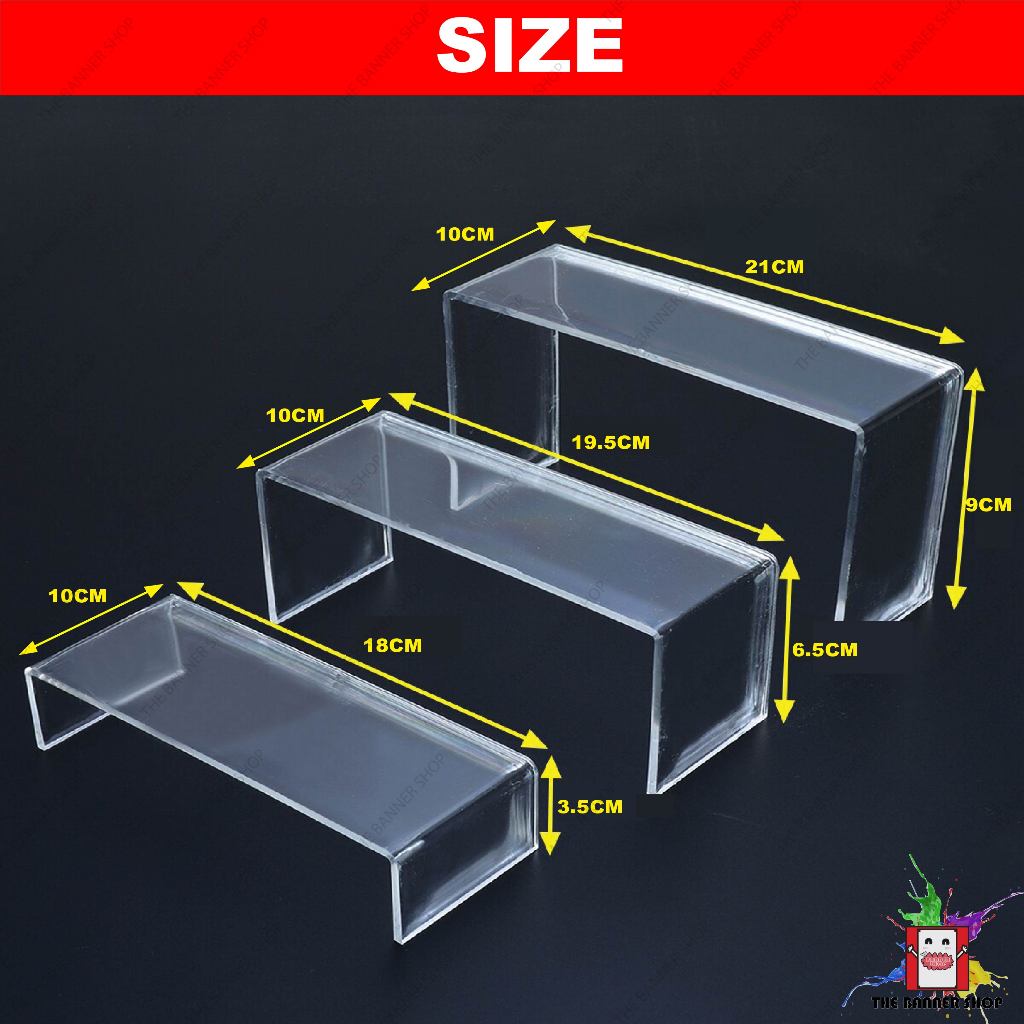 Acrylic U-Shape Display Stand, Shoes Display Stand Rack | Shopee Malaysia