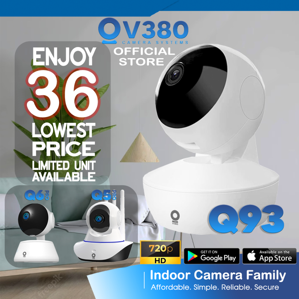 CCTV V380 1MP | Indoor Rotatable PTZ WIFI IP Camera Family | Shopee ...