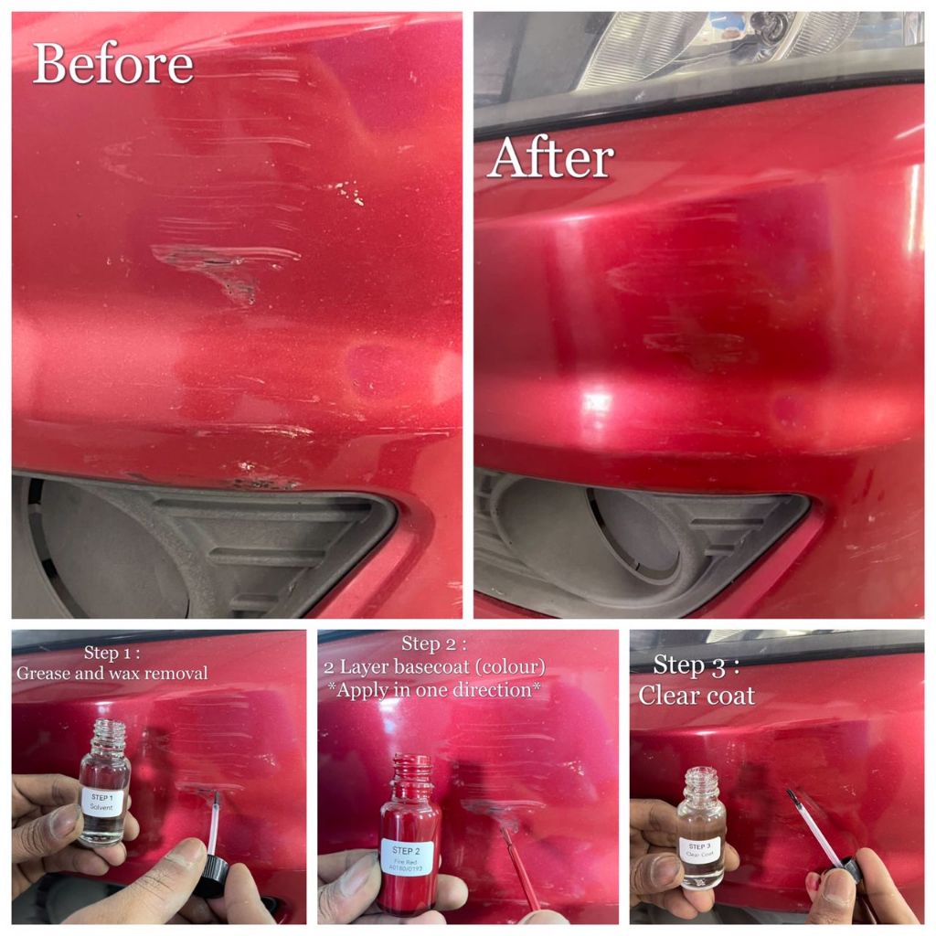 Toyota Prius C Paint Repair Kit Original Colour Touch Up Paint Combo ...