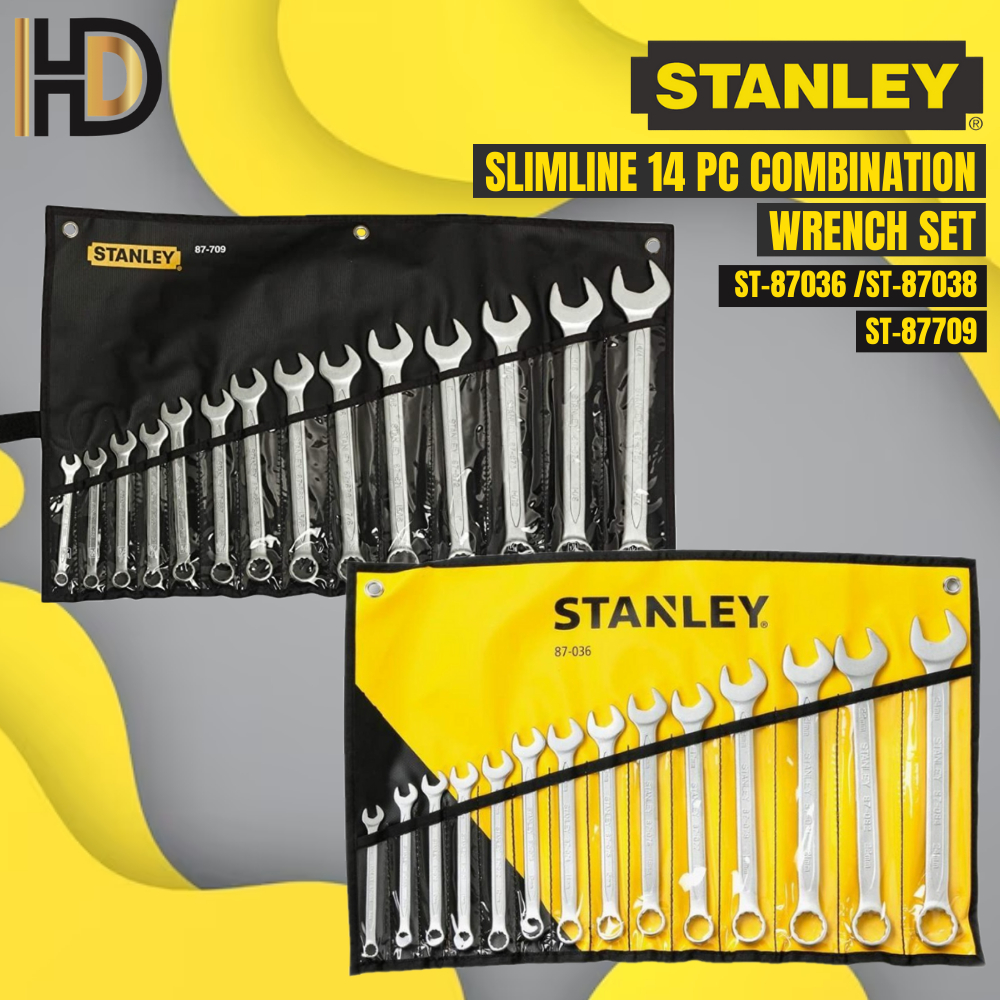 Stanley Slimline 14 Pc Combination Wrench Set 87036 / 87038 / 87709 ...