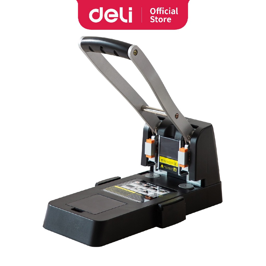 Deli 2-Hole Heavy Duty Desk Punch Paper Puncher (6mm x 80mm) Max. 150 ...