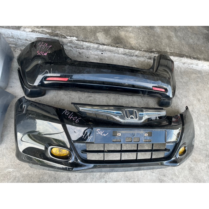 Honda Jazz Fit Front With Rear Bumper Set For GP1 GE8 I-VTEC | Shopee ...