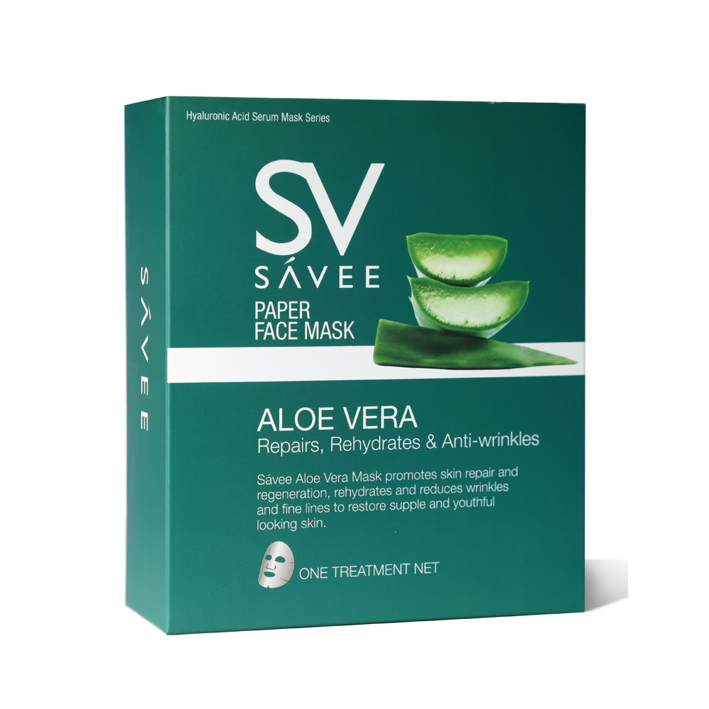 SAVEE PAPER FACE MASK ALOE VERA 360G (10PCS PACK) | Shopee Malaysia