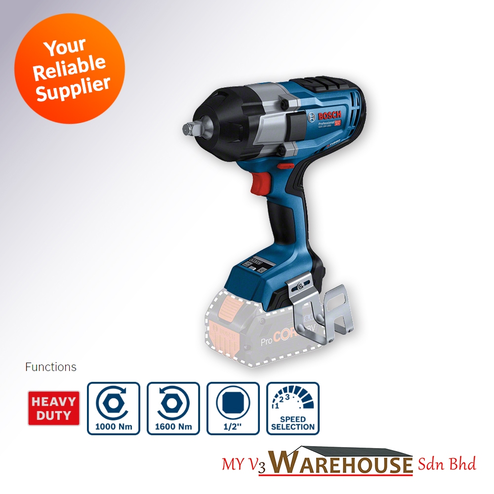 BOSCH Cordless Impact Wrench GDS 18V-1000 SOLO (without Battery and Charger) | Shopee Malaysia