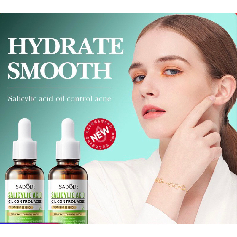 SADOER salicylic acid oil control acne repair essence lightens acne marks, removes acne, removes ...