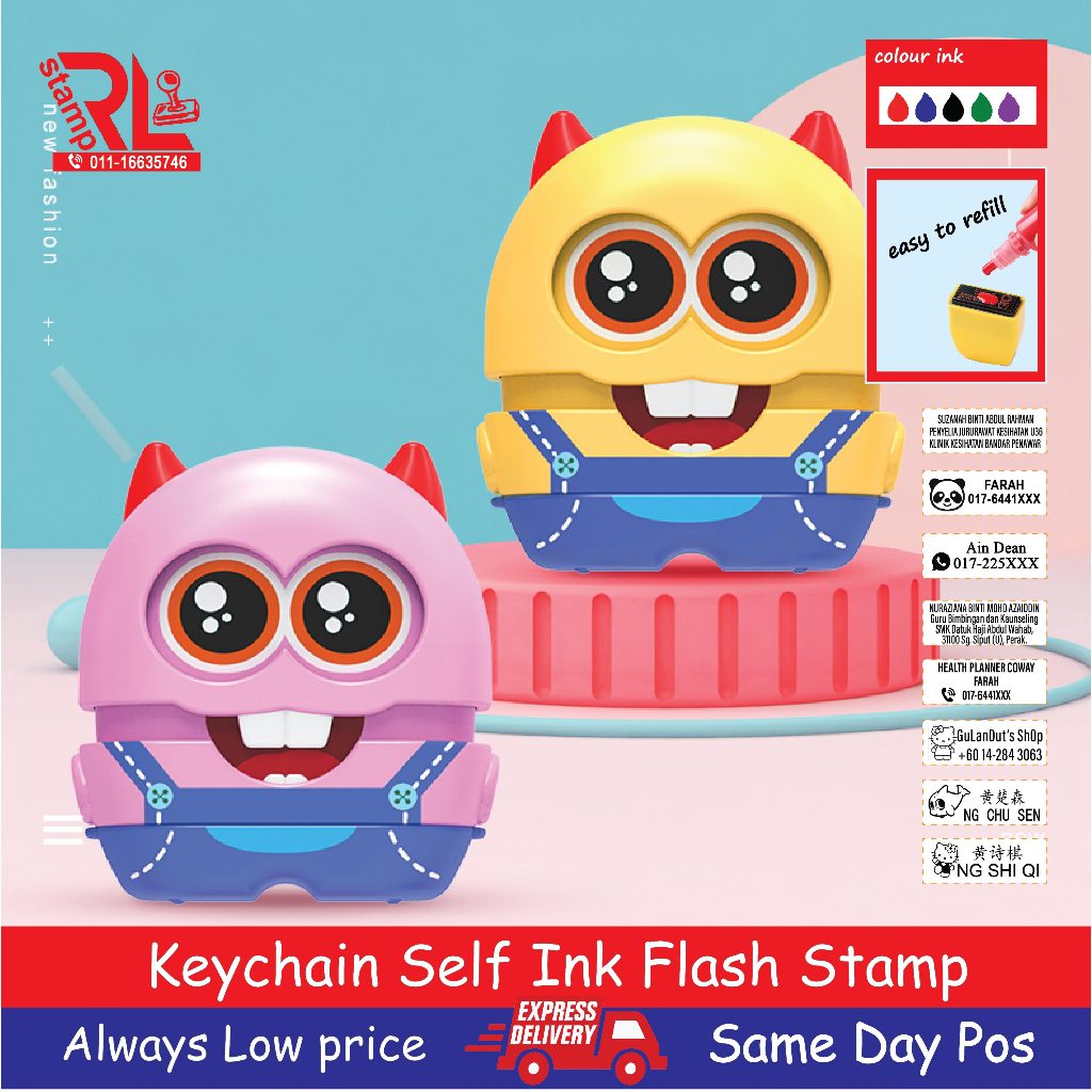 RL05 Ready stock /cop nama /cop nama stamp /cop guru /chop custom made ...